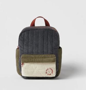 Corduroy colorblock backpack - Ali Favorites